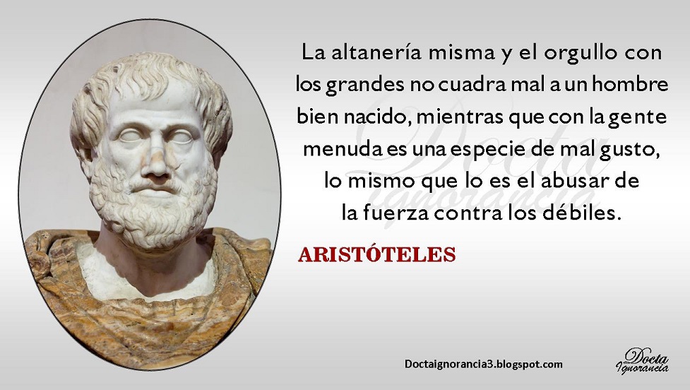 Docta Ignorancia: La altanería y el orgullo con los grandes