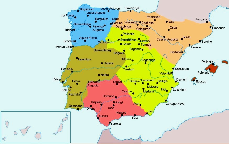 historiatotal: Mapas de Historia de España. La Hispania Romana (II).