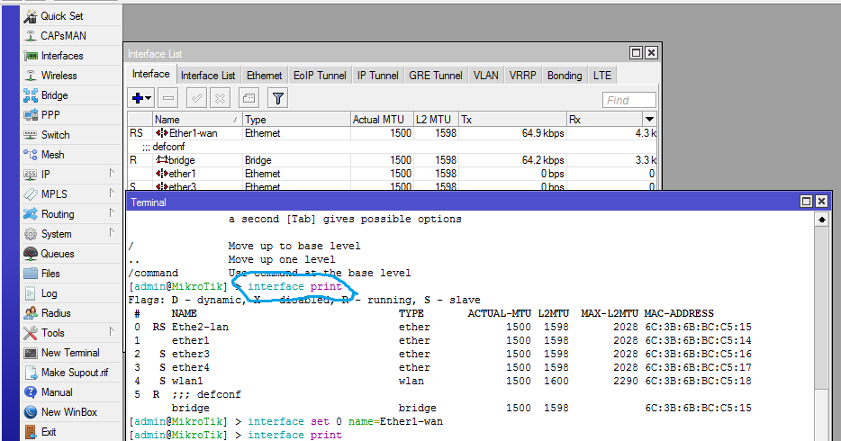 Mengenal Interface Pada Mikrotik