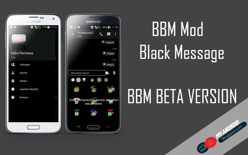 BBM Mod BETA Version Black Message - My Android Technology