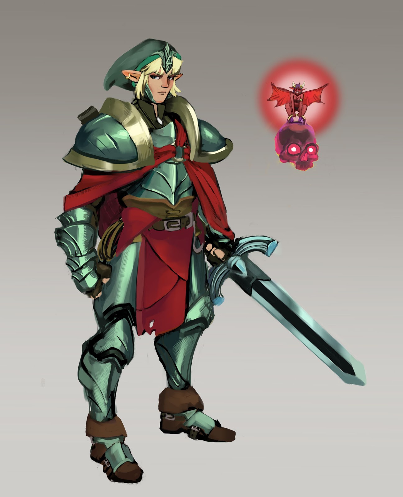 Art of Alex Michels: Castlevania Zelda crossover Fanart