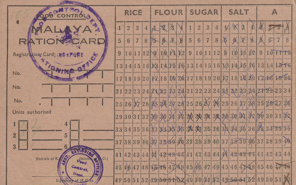 mu life during the second world war in singapore: food rations during ...