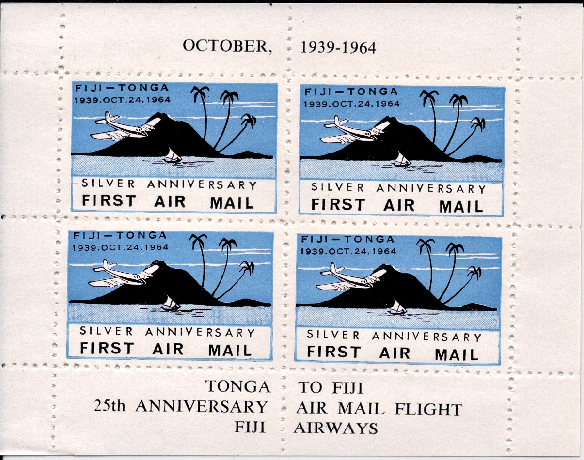 International Airmail And Priority Mail Labels: Fiji: Fiji Airways ...