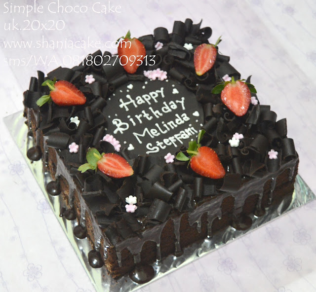 [Birthday Cake Jogja] Simple Choco Cake Mba Melinda Jogja | Home Made ...