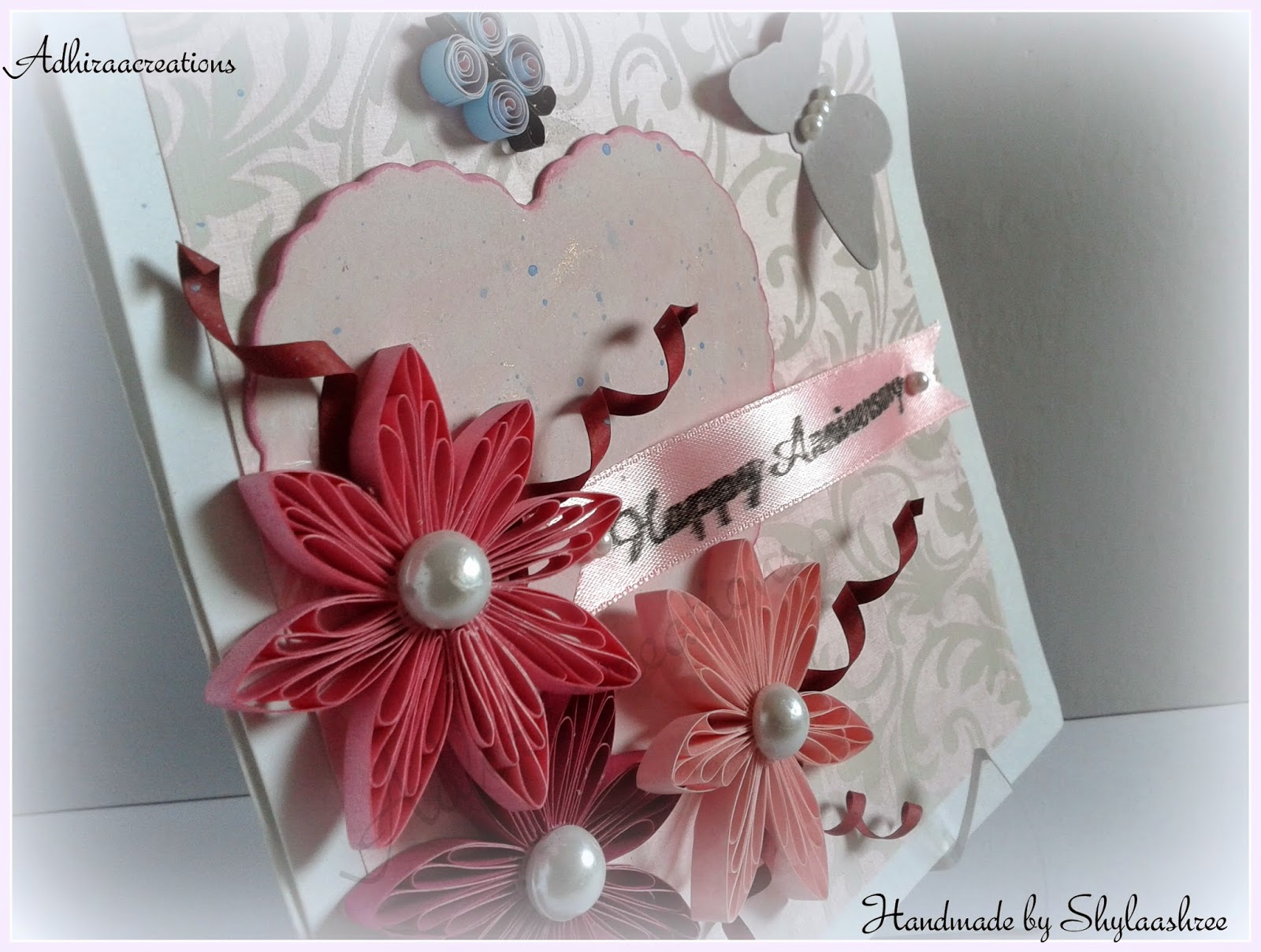 art quilling and more: Quilled Anniversary Card