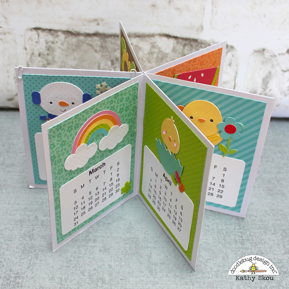 Doodlebug Design Cut File Feature: Desk Calendar – Lori Whitlock