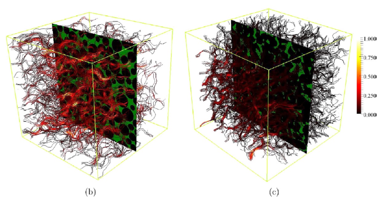 Meandering through tortuous porous rock - seriously good looking science!