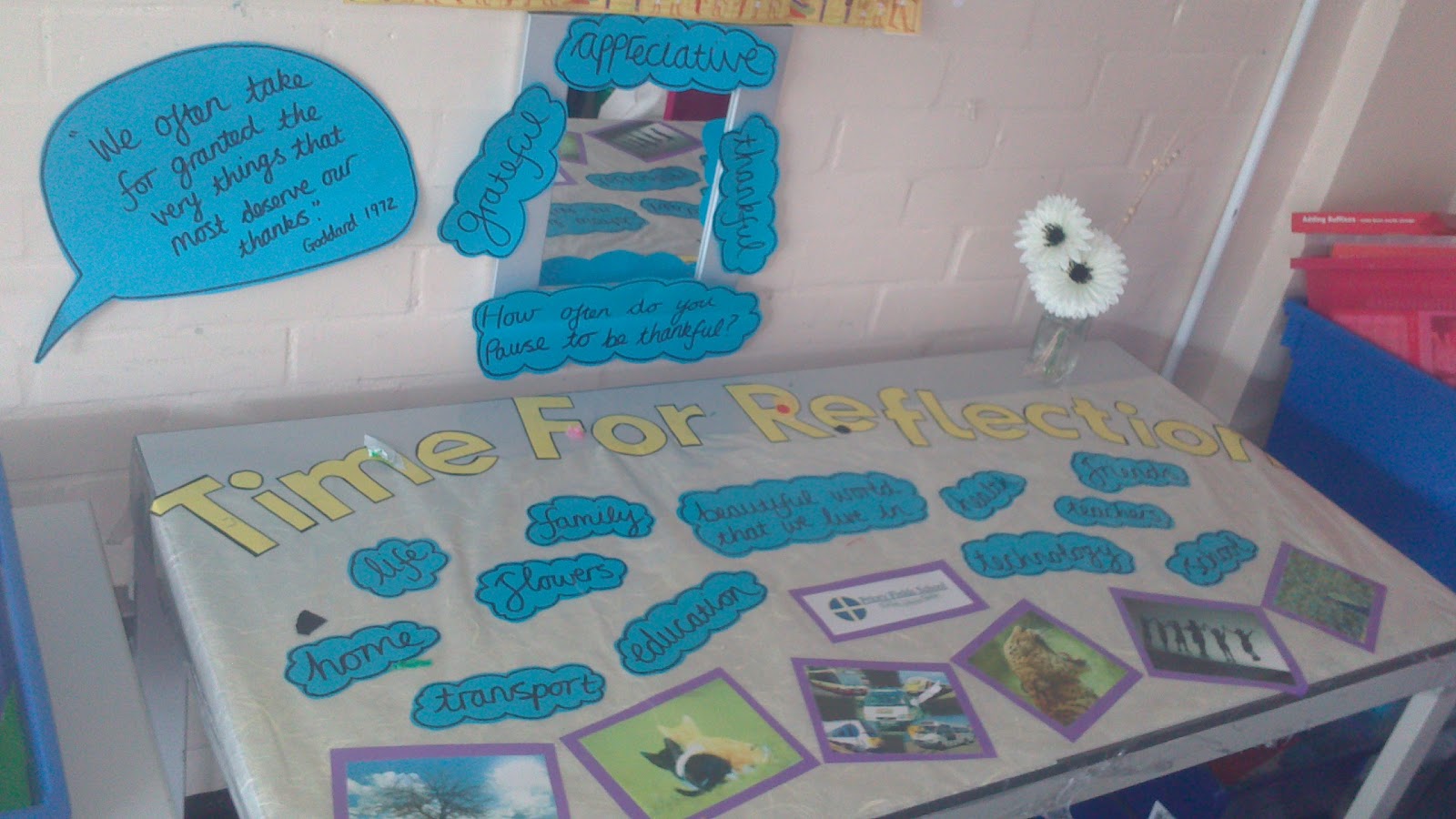 A reflection corner!