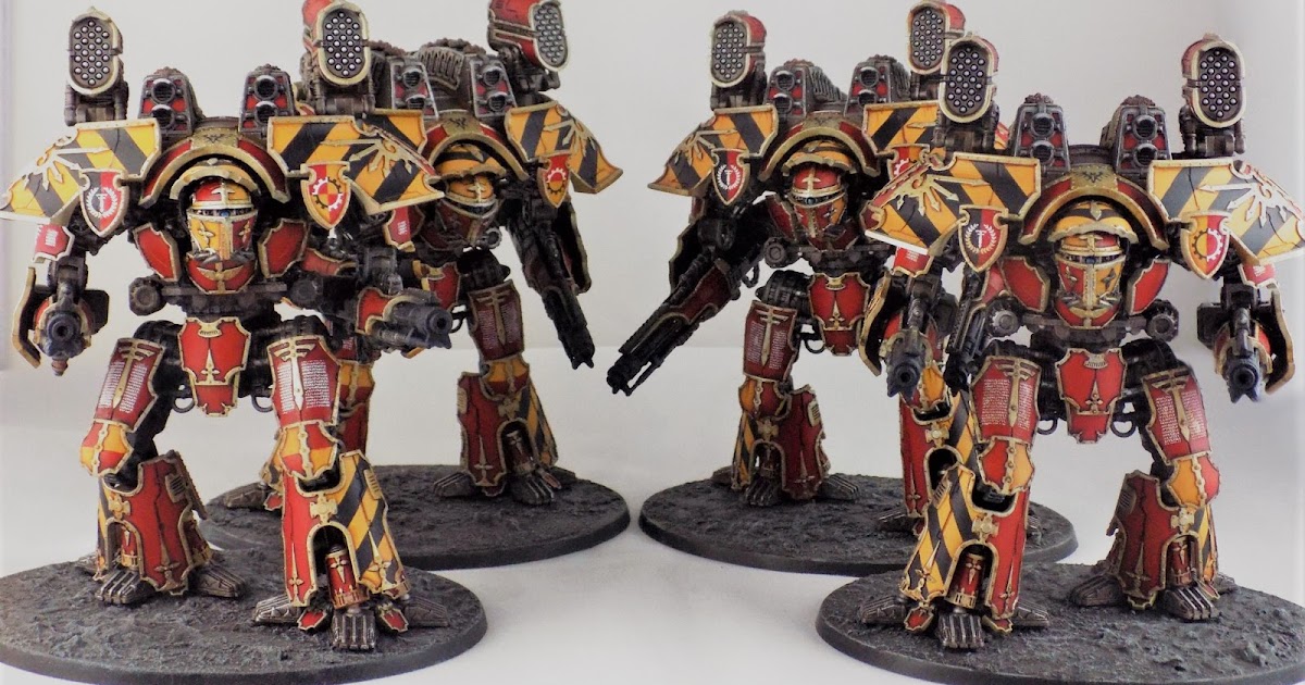 Paintbrush Destruction: Legio Ignatum 'Fire Wasp' Warlord Titans