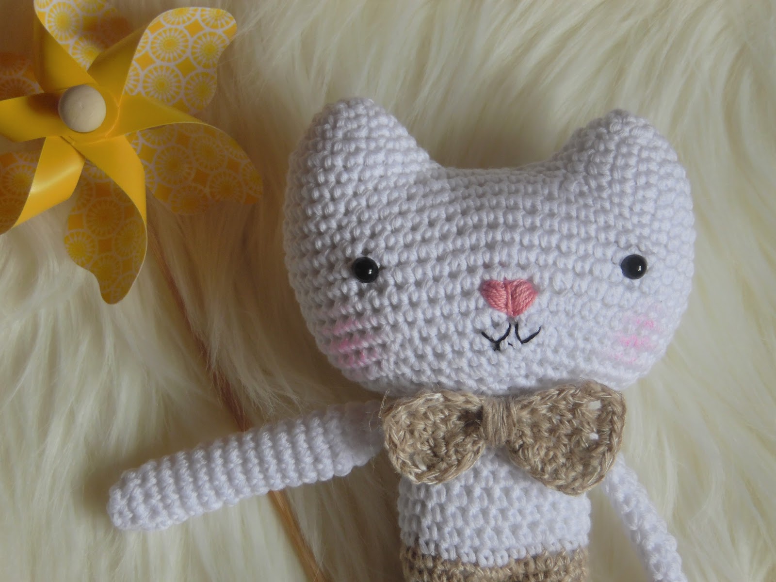coton et gourmandises: Alphonso le petit chat au crochet : le tuto