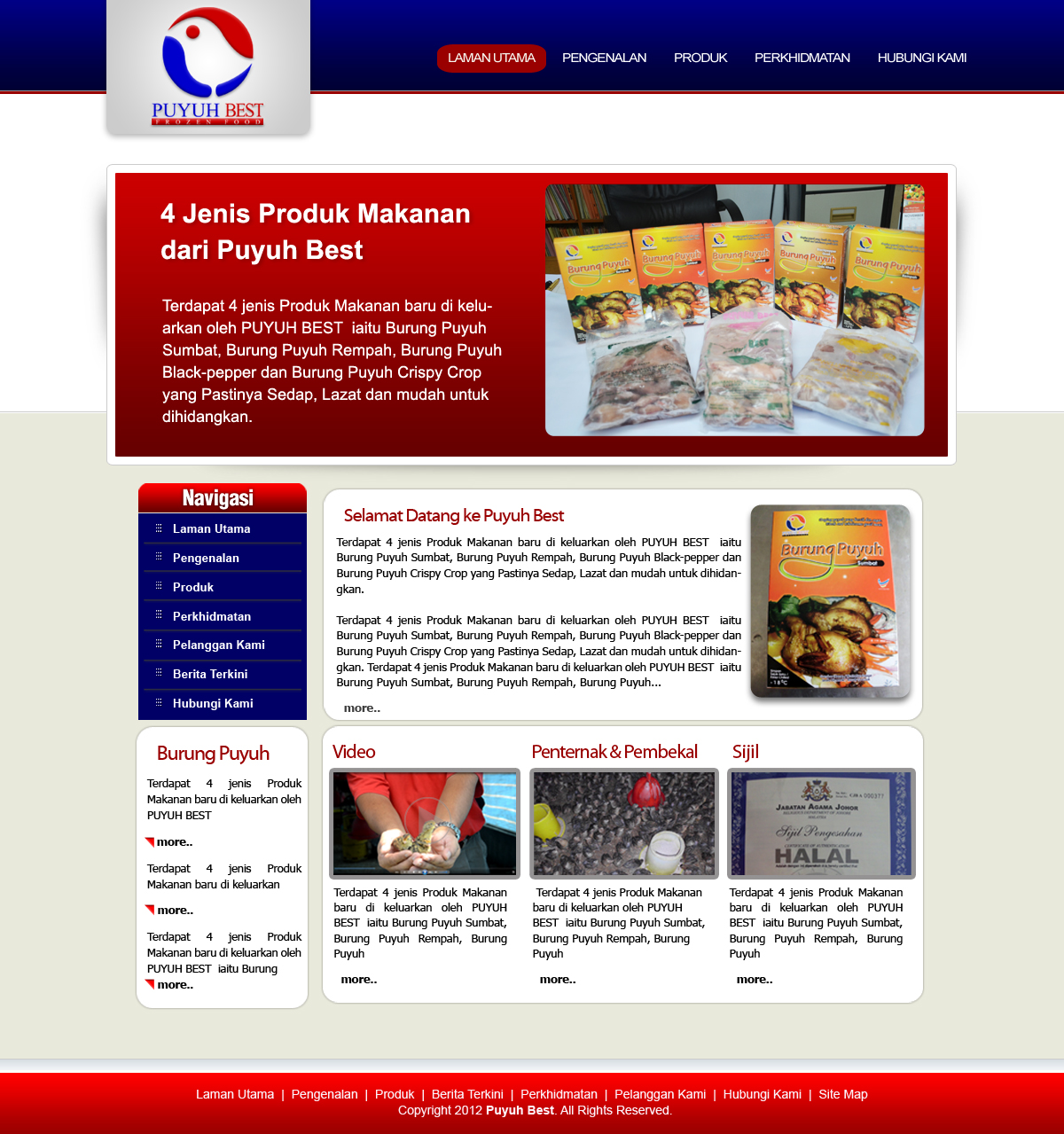 PUYUH BEST : LAYOUT WEBSITE & STICKER | ZollGFX™