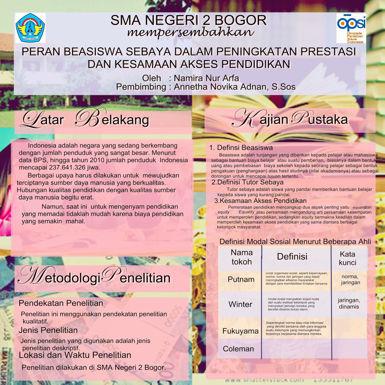 Namira's Diary and Story ~(˘ ˘)~ (~˘ ˘)~: Pengalaman OPSI 2013