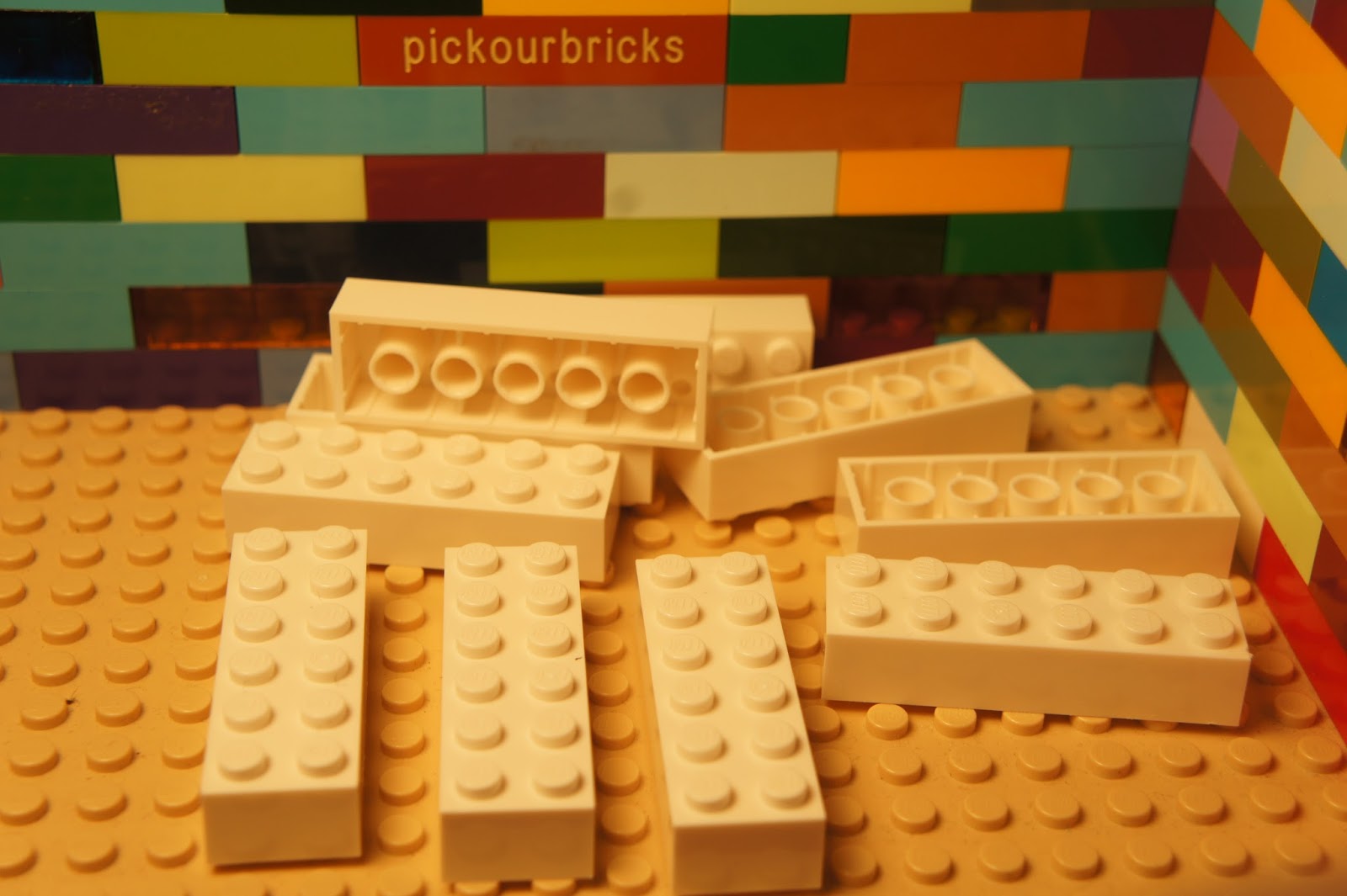 LEGO 2456 White 2x6 BRICK 2 x 2 Building Blocks - Qty x 10 Pieces per ...