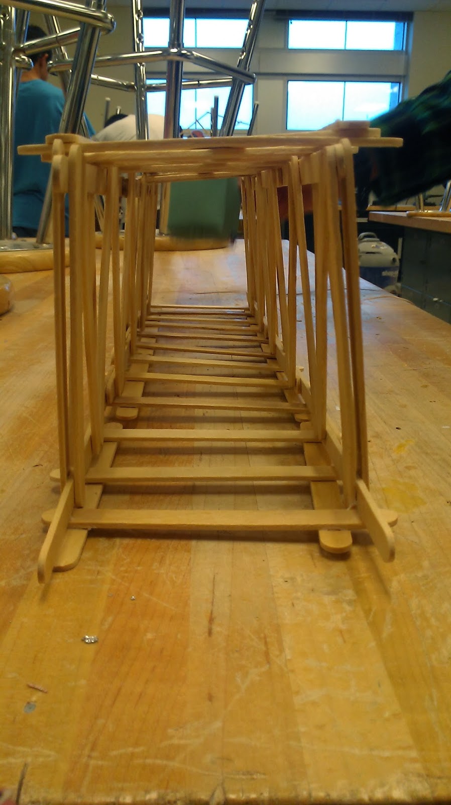 Anne Boxeth Technology Record: Design Challenge: Popsicle Stick Bridge