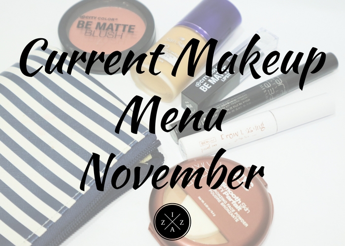Current Makeup Menu November - IzzaGlinoFull