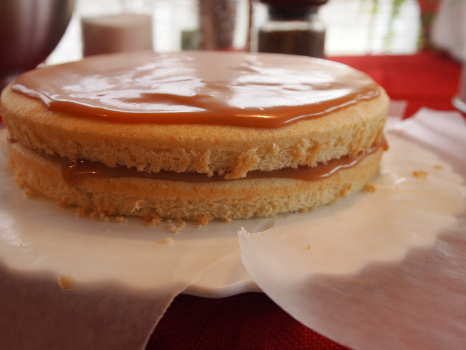 Bonnie Butter Cake with Toffee and French Silk Frosting | SarahCupcake