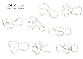 You can do anything if you BELIEVE: Mouse Character Model Sheets