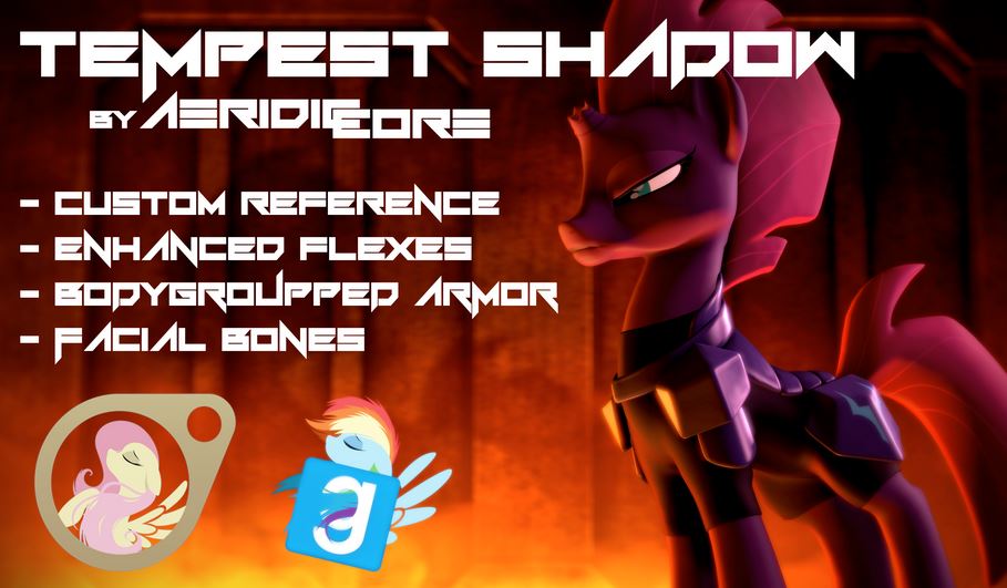 Equestria Daily - MLP Stuff!: Tempest Shadow SFM / GMod Model Released