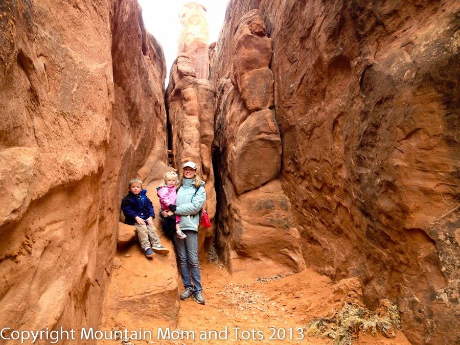 Sand Dune Arch, Arches National Park, Utah - Mountain Mom and Tots