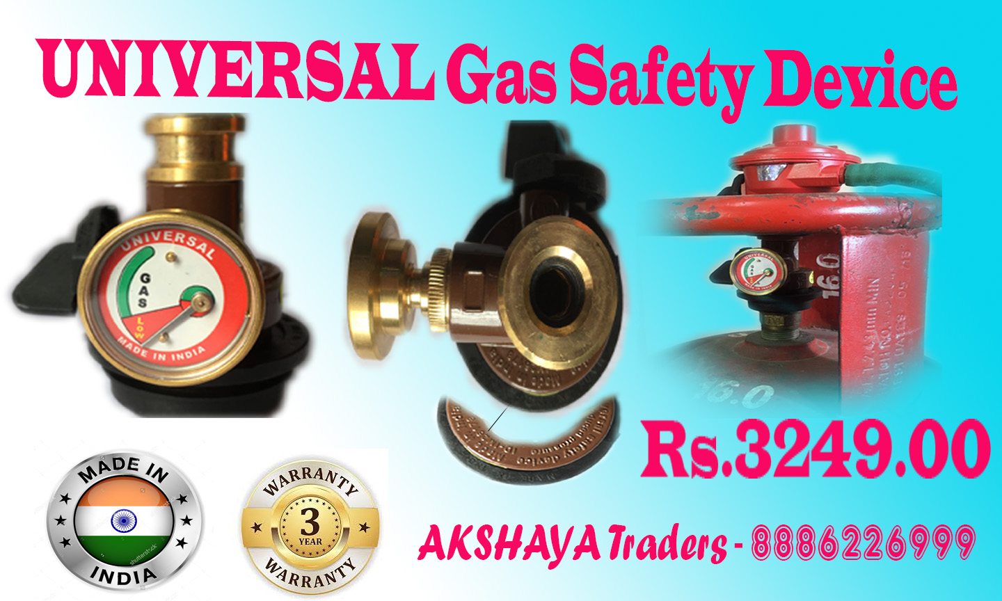 UNIVERSAL GAS SAFETY DEVICE - 8886226999: Gas safety device universal ...