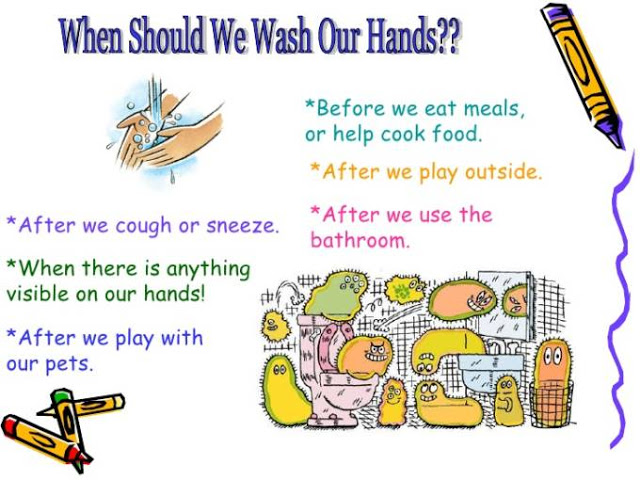 Why should we wash our hands before and after eating