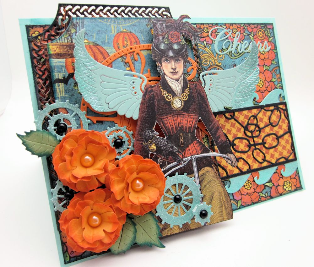 BEADZ: Cheers Steampunk Card