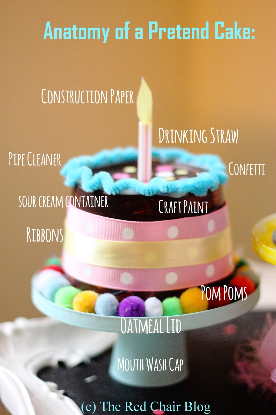 The Red Chair Blog: DIY Play "Cakes" from Your Recycle Bin!