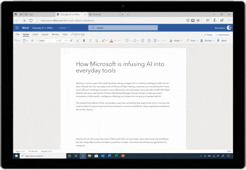 Microsoft announces two new innovative features (Transcribe and ...