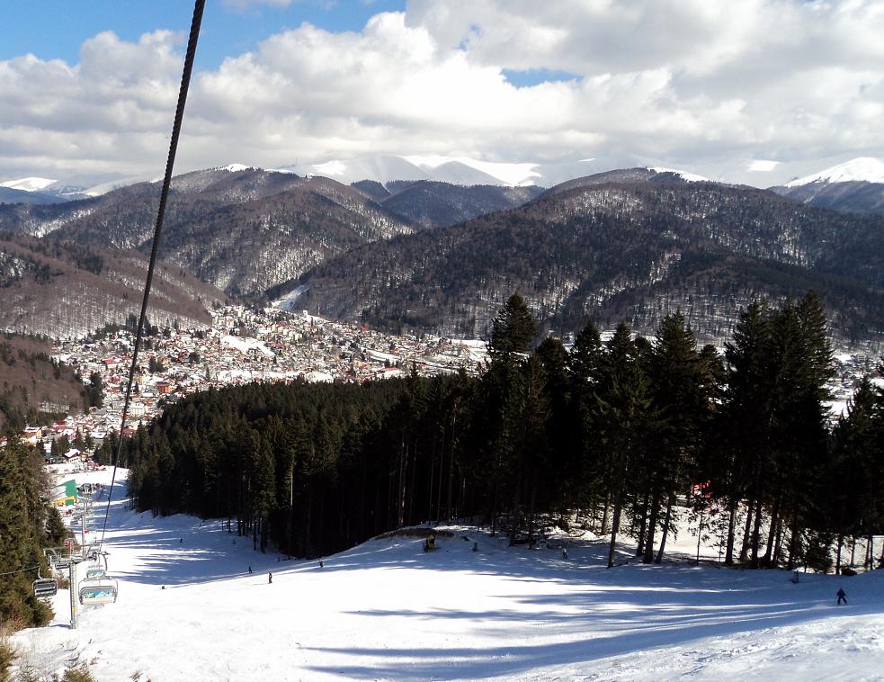 Statiunea Busteni, partia de schi