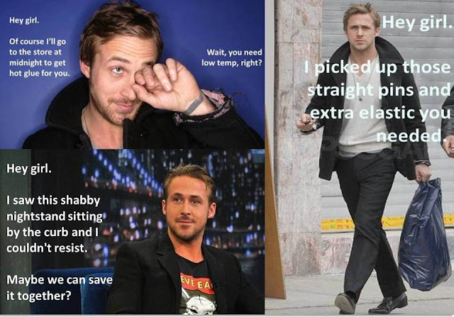 Upcycle-This: Handmade Ryan Gosling ~ Hey Girl!