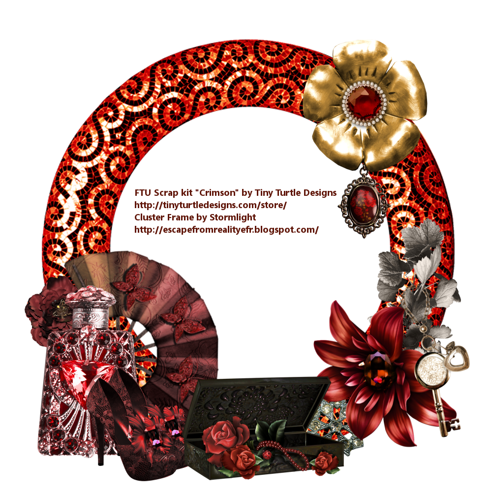 Escape From Reality Blog: FTU Clusters & Cluster Frames 'Crimson'