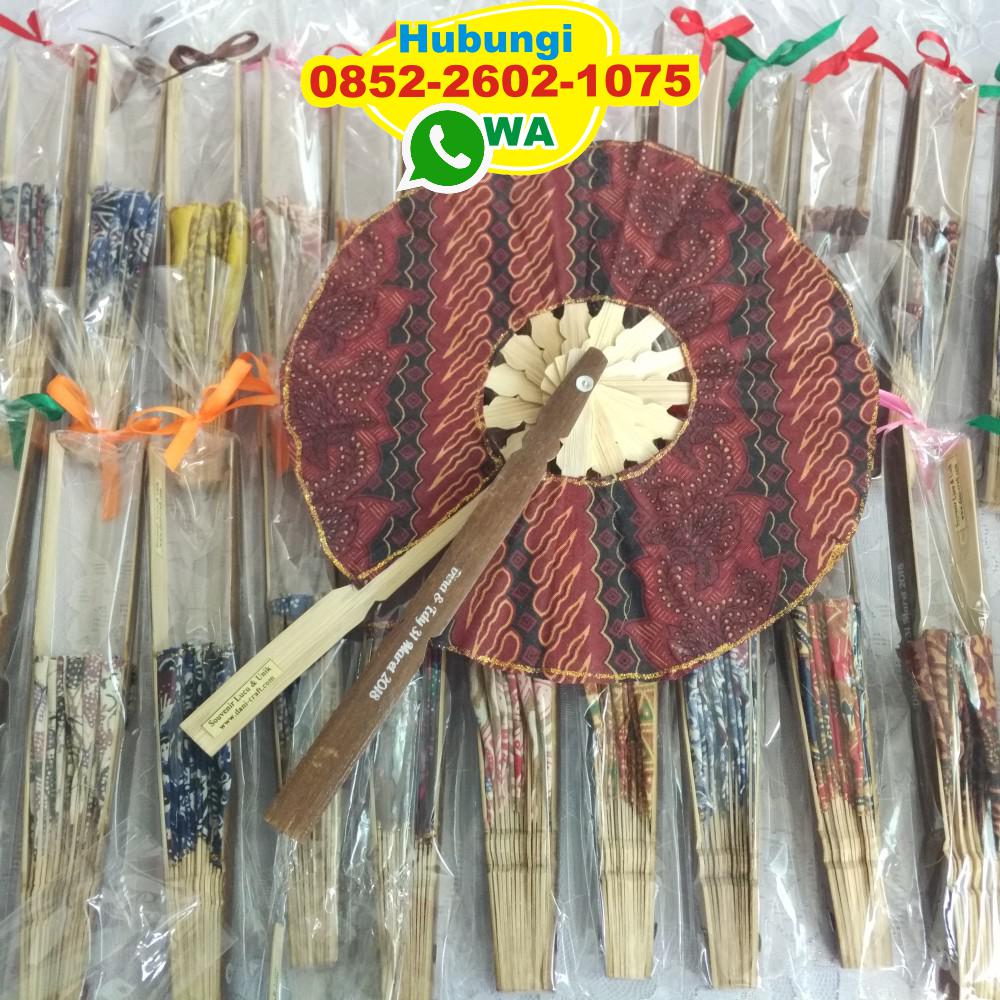 Kipas Batik Bulat Besar Spesial | Souvenir Pernikahan