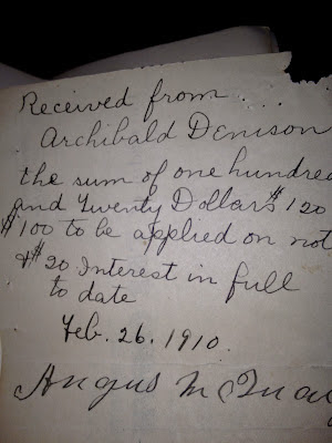 Olive Tree Genealogy Blog: Genealogy Treasure No. 12: Receipt 1910 ...