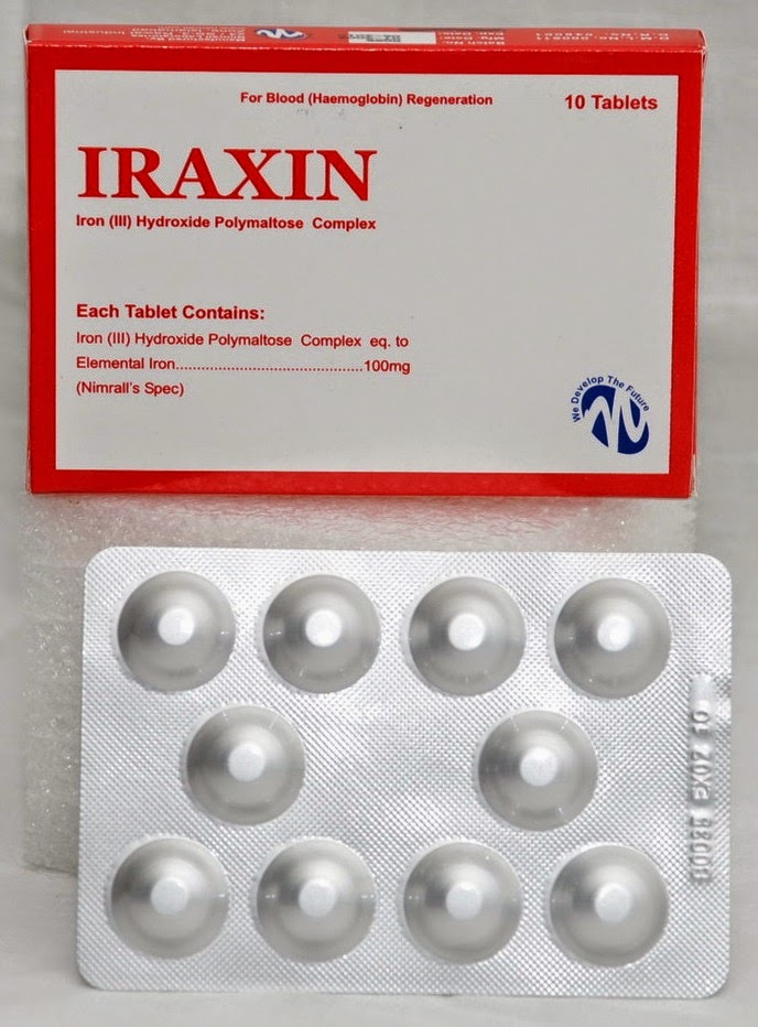 NIMRALL LABORATORIES: IRAXIN (Iron Hydroxide Polymaltose Complex Tablets)