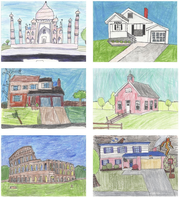 The Rolling Artroom: Houses/Architecture Drawings (4-6 Grade)