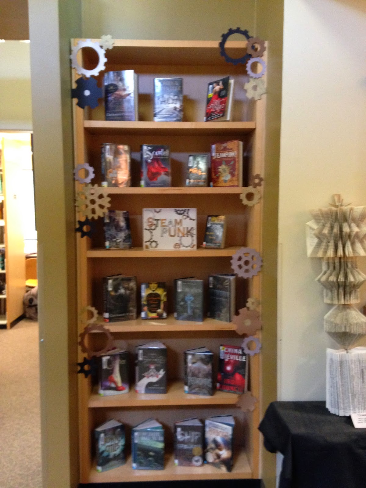 Librarian on Display: May: Steampunk and Inventors / Inventions Display