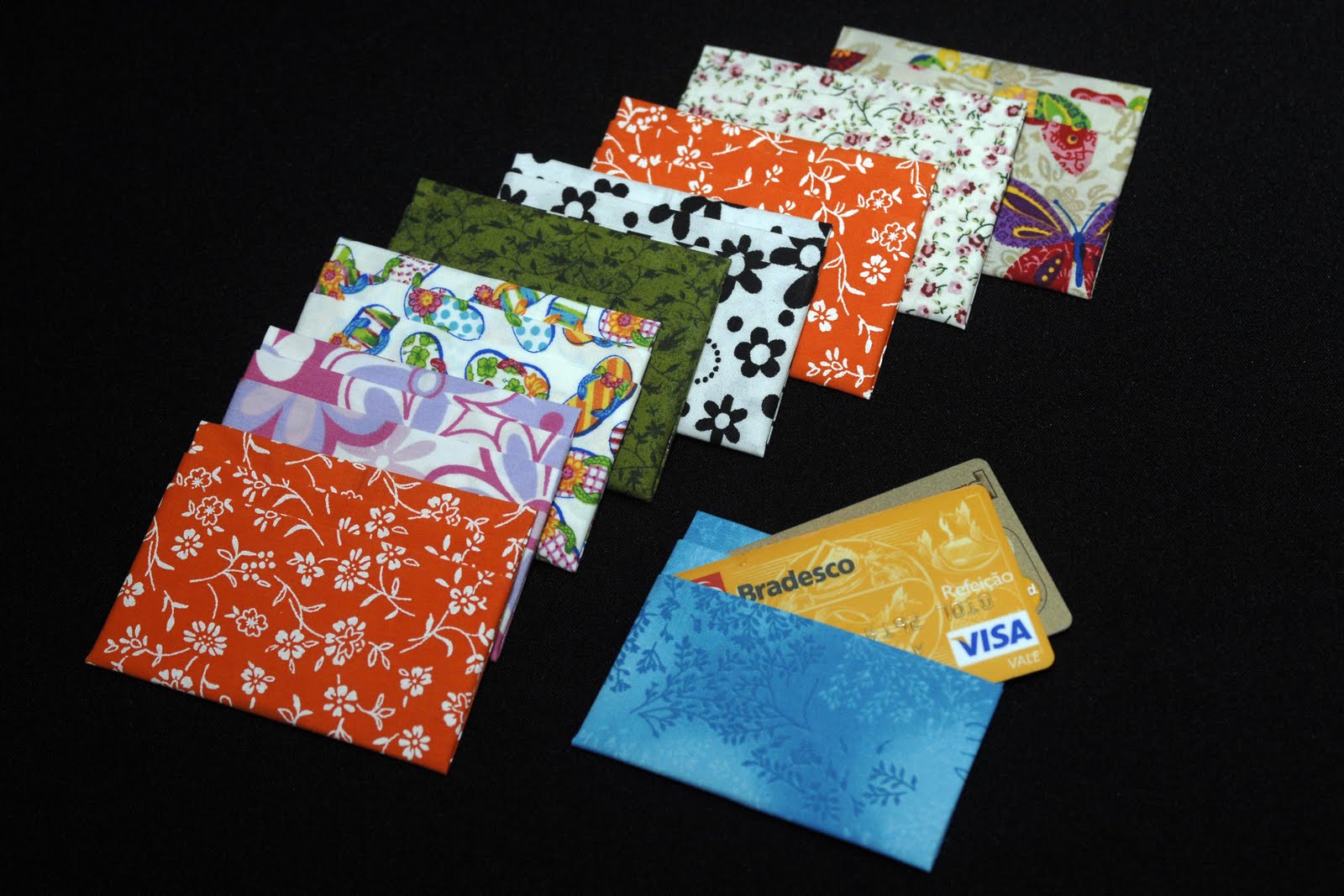 Drika Naka: Origami em Tecido - Porta Cartão Duplo