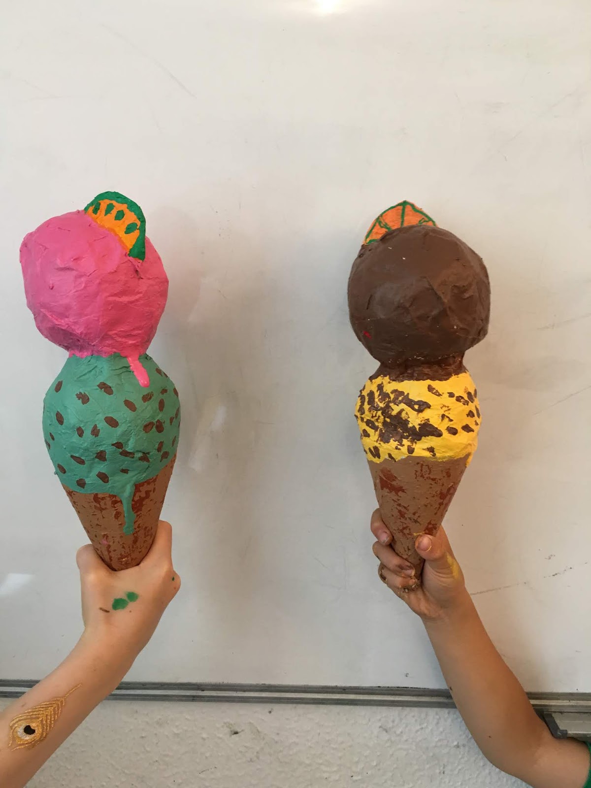 Art Room Britt: Ice-Cream Cone Sculptures