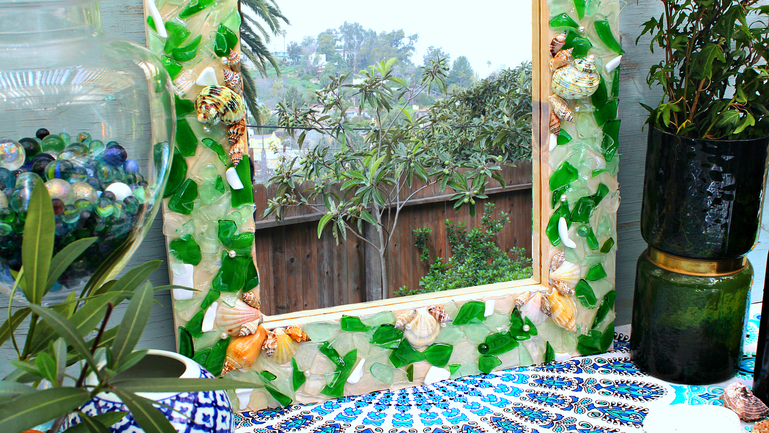 Mark Montano: Mermaid Sea Glass Mirror