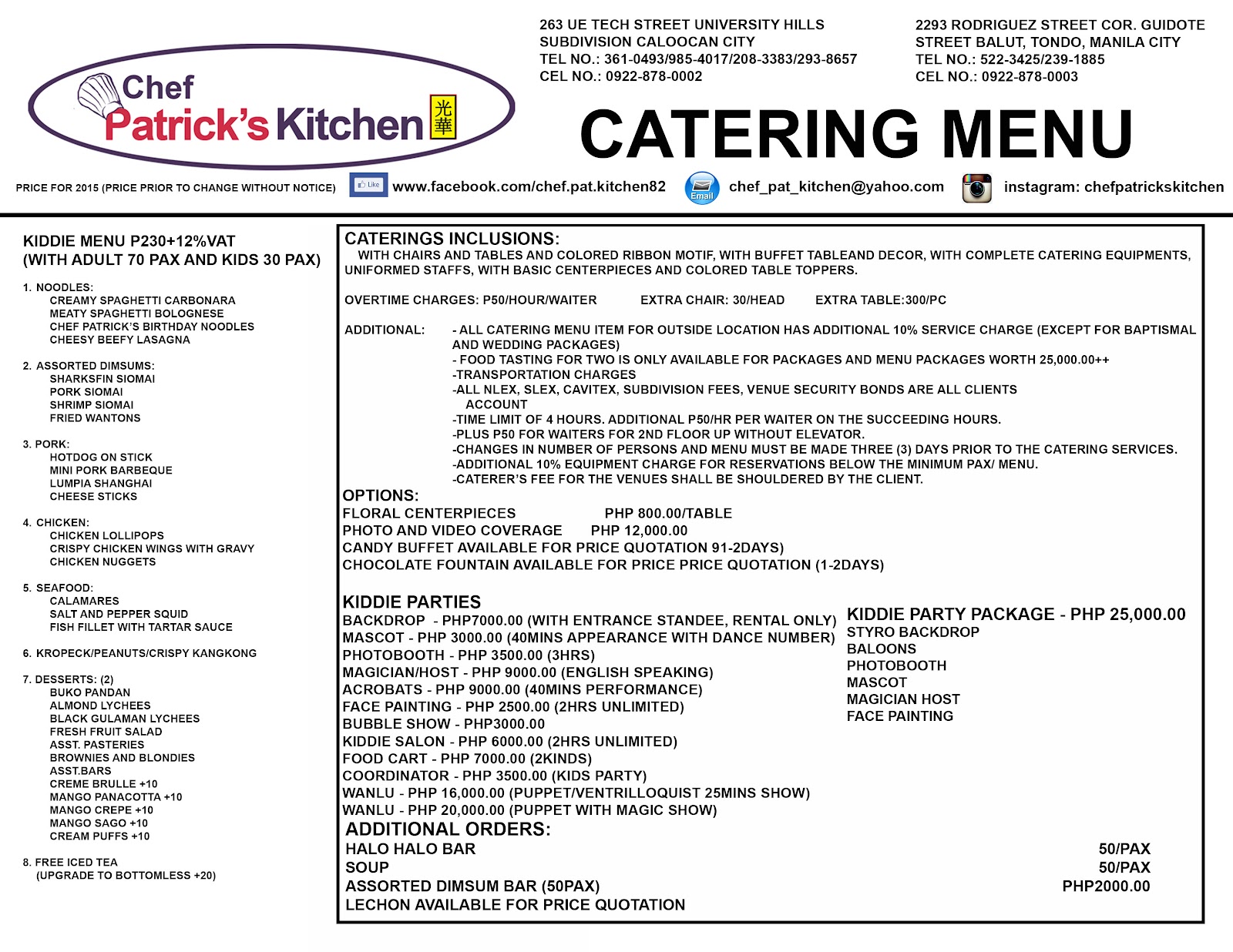 City Life Manila - Your guide to your city life in Manila:: Chef ...