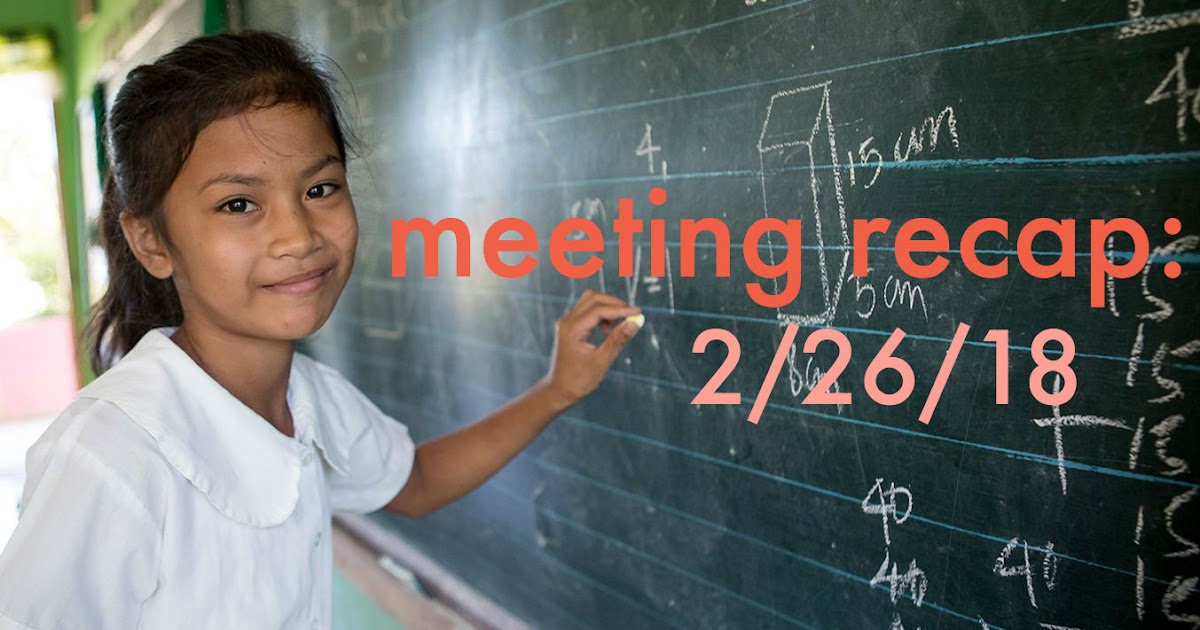 Meeting Recap: 2/26/18 ~ Valencia High School UNICEF Club