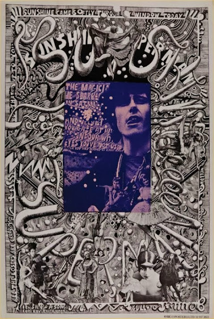 Martin Sharp's Sunshine Superman poster 1967