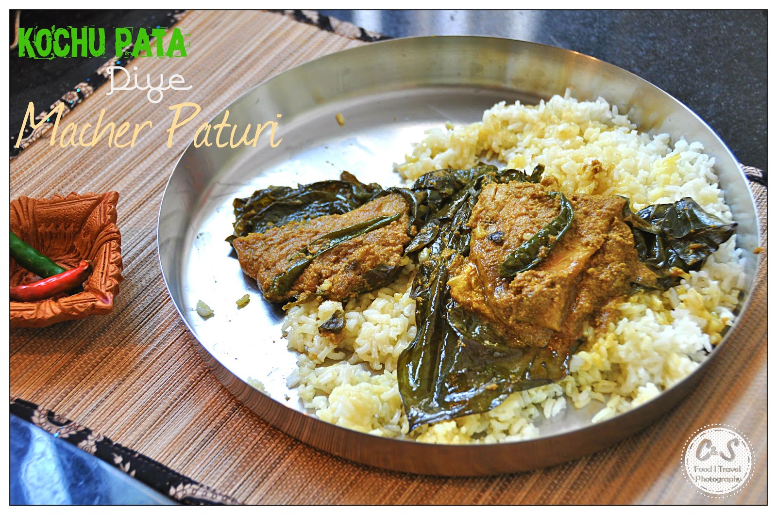 Curries & Stories: Kochu Pata Diye Macher Paturi (Fish Steamed in ...