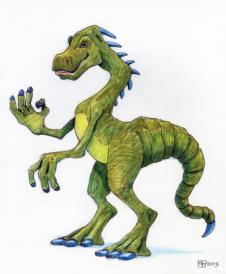 Les dessins de Daniel: Créature bipède - Two-legged creature