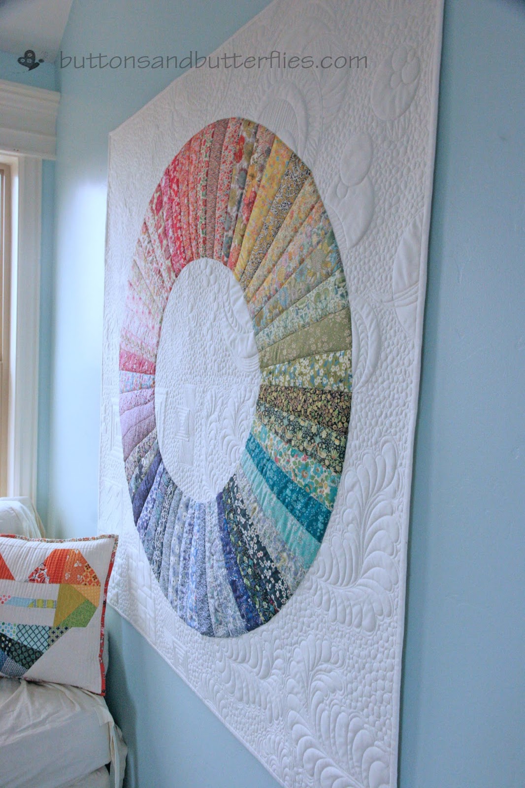 Buttons and Butterflies: Liberty Color Wheel {Quilt}