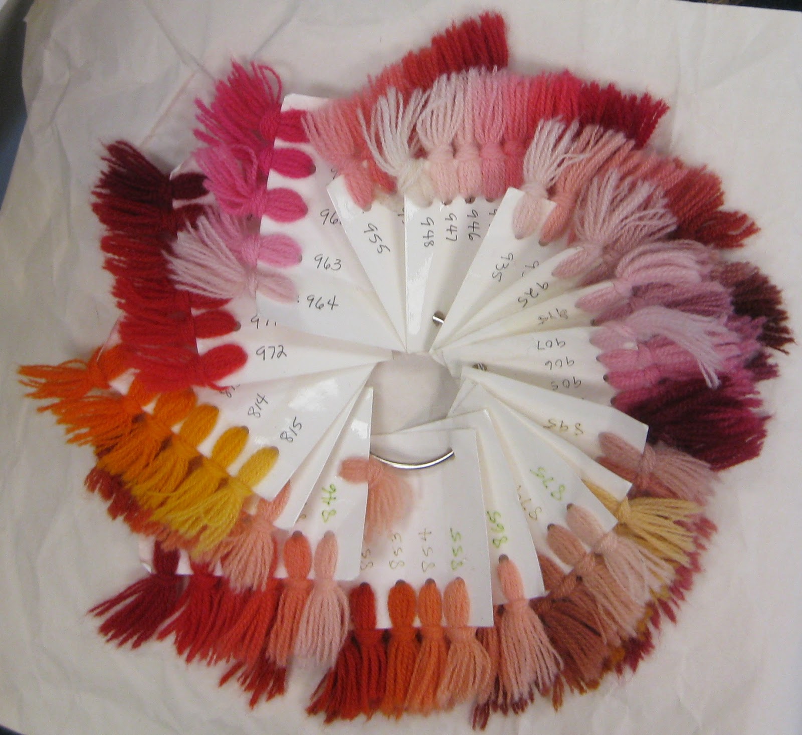 Needle Nicely: Paternayan yarn color wheels