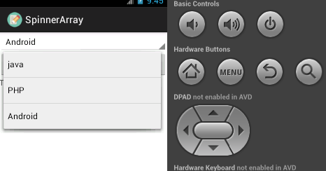 Teknik Informatika: Membuat Spinner Array pada ADT