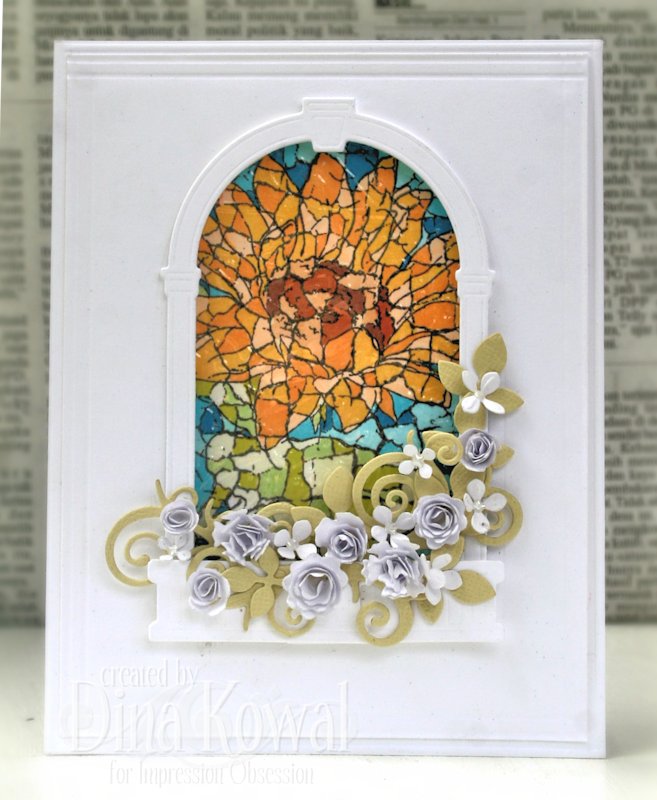 Touch Twin Markers & More: Stained Glass Window Card and Tutorial