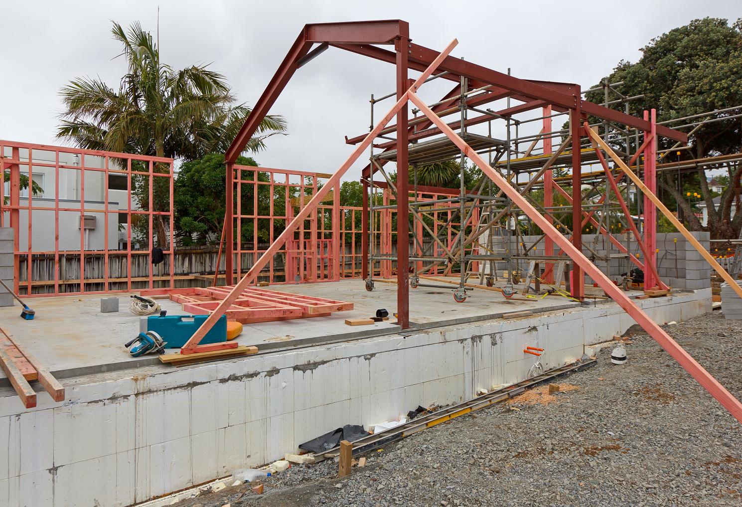 STRUCTURAL STEEL WORK | The New Zealand's First Passive House