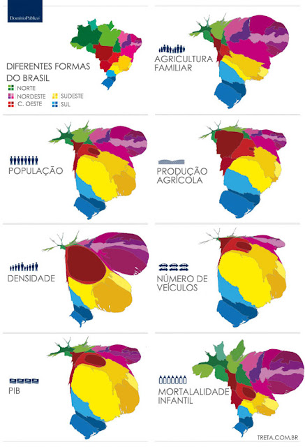 Professor Wladimir - Geografia: ANAMORFOSES do BRASIL - VÁRIOS ASSUNTOS